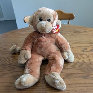Ty | Toys | Vintage Ty Bongo The Monkey 998 Beanie Buddy With Ear And ...